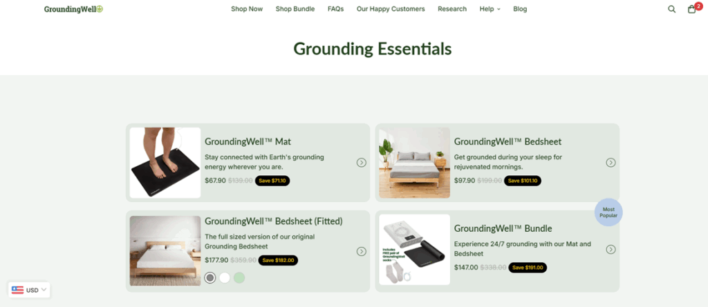 Grounding Well Promo Codes & Discount Deals April 2026 » Get 50% Off
